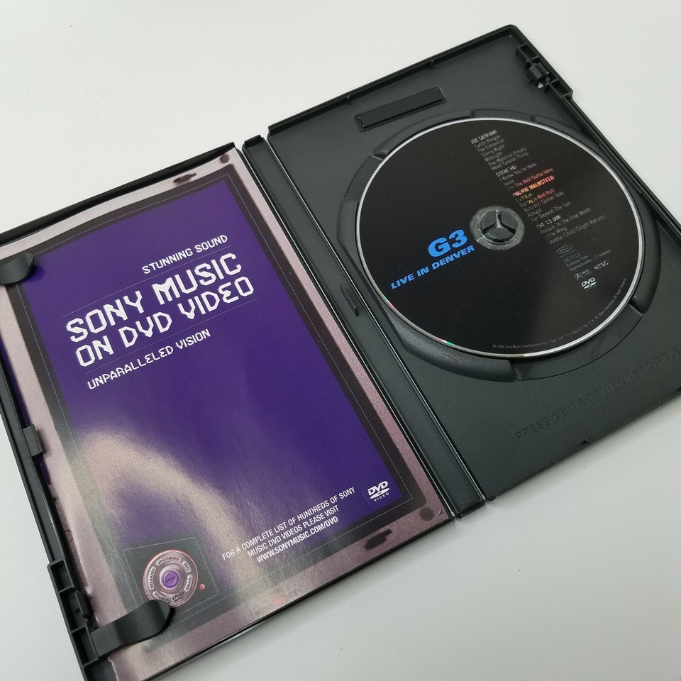 G3 - Live in Denver (DVD, 2004) Steve Vai, Yngwie Malmsteen, Joe ...