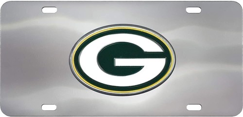 Green Bay Packers License Plate Tag, Premium Stainless Steel Diecast ...