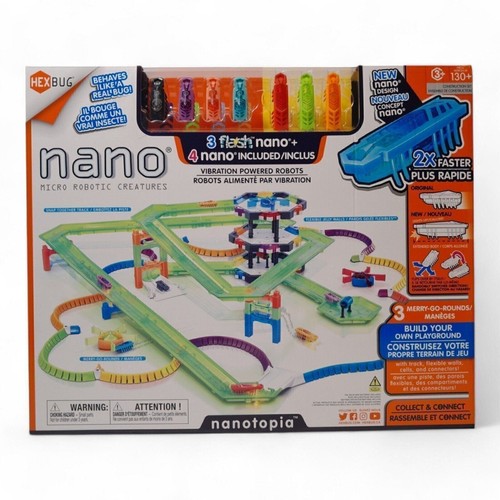 HEXBUG Nanotopia Sensory Playset - Over 130 Pieces and 7 Nano Bugs ...