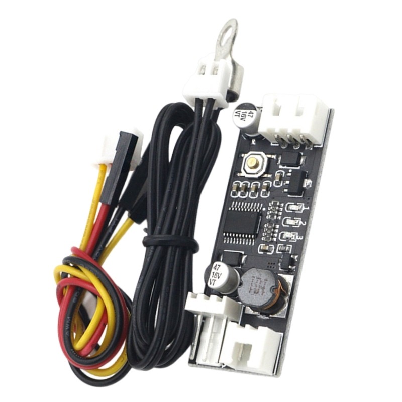 DC12V PWM Speed Controller Fan Speed Governor 2-3Wire Temperature ...