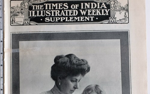 1910 TIMES OF INDIA PRINT LADY HARDINGE & HER DAUGHTER DIAMOND | eBay