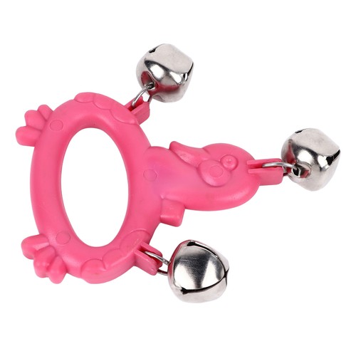 (W211 Rose Red)Hand Jingle Bell Rattle Jingle Bell Shaker Percussion ...