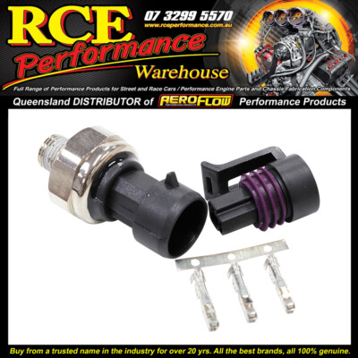 Aeroflow AF49-1551 Pres Sensor 150psi 10 Bar Oil Fuel Boost Trans Ducer ...