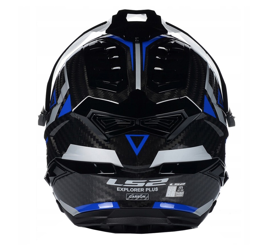 LS2 MX701 EXPLORER C CARBON FIBRE DUAL VISOR MOTORCYCLE HELMET ...