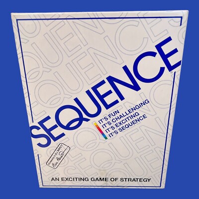 Sequence Board Game Game of Strategy 2 to 12 Players New And Sealed ...