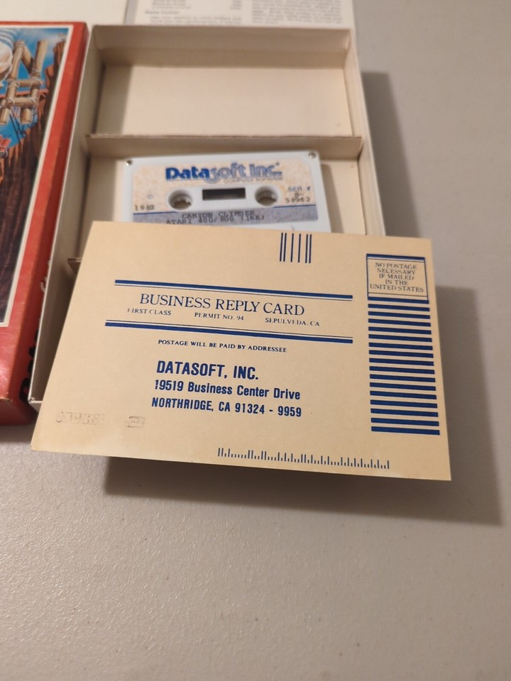 CANYON CLIMBER by Datasoft, Inc. ATARI 400/800 1982 Rare! Vintage Arcade Action. | eBay