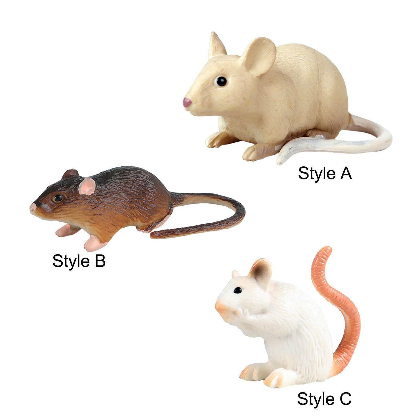 Mice Toy Educational Realistic Mouse Model for Birthday Holiday ...