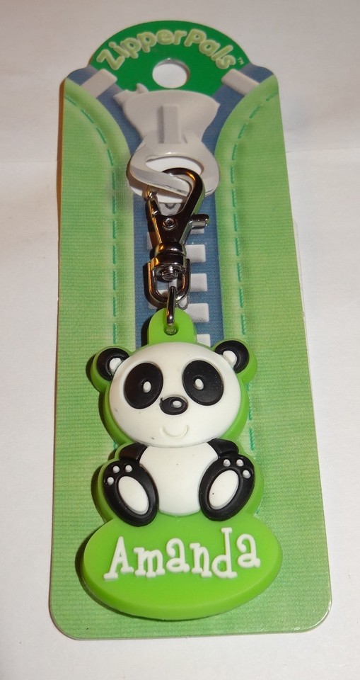 Zipper Pulls Kids Name Tag Zipper Pals ID Charm Backpack Bag Choose ...