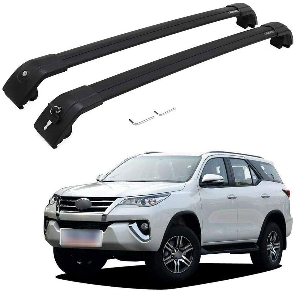 2Pcs Roof Rail Racks Cross Bars Crossbars Fits for Fortuner 2016-2023 ...
