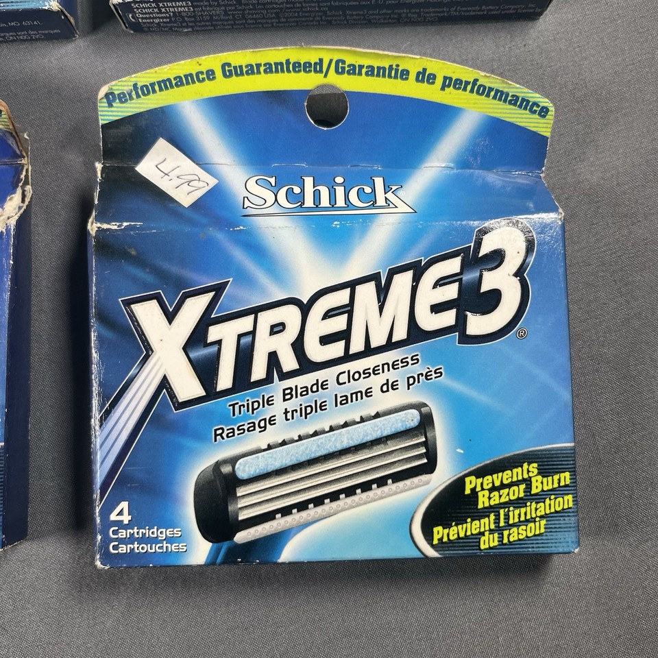 16 Schick xtreme 3 Razor Blades Refills Cartridges Disposable ...
