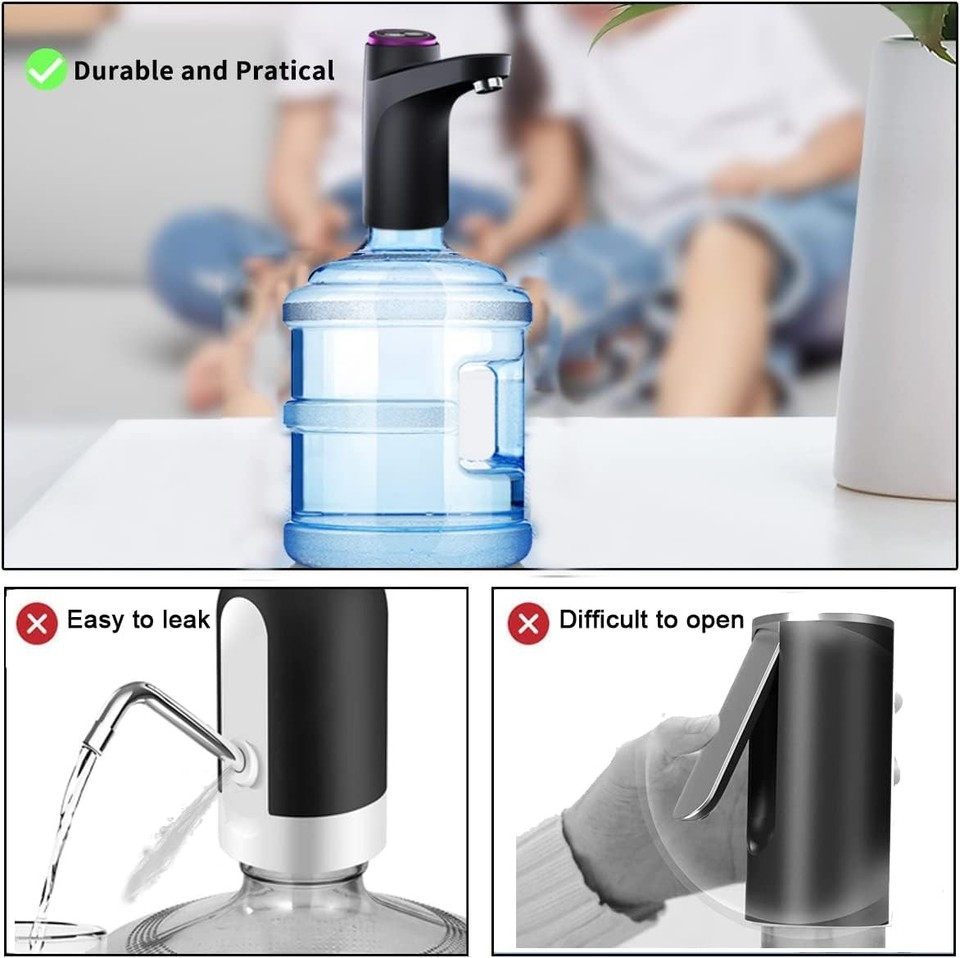 Water Dispenser 5 Gallon Bottle 600ml Quantitative Water Pump,2 Colors ...