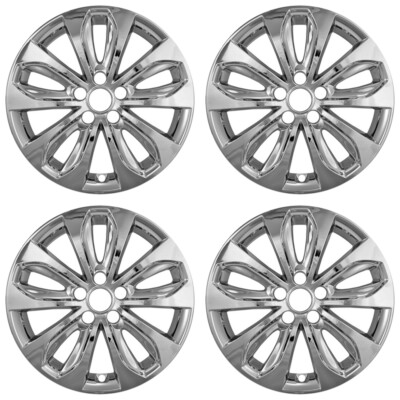 Set of 4 18" CHROME Wheel Skins Hub Caps Rim Covers for 11 12 13 ...