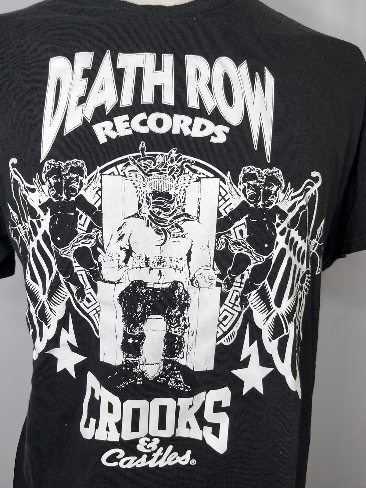 Black Death Row Record X Crooks & Castles T Shirt Siz… - Gem
