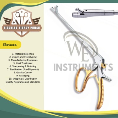 Rotating Tischler Biopsy Forceps 10" – Reusable Gynecology Surgical ...