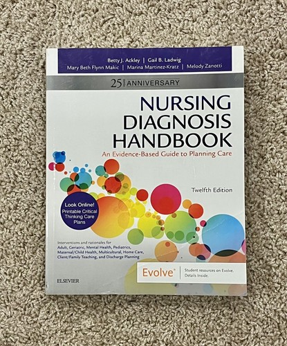 Nursing Diagnosis Handbook, 12 Edition 2018-2020 NANDA-1 9780323879880 ...