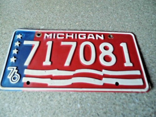 Vintage 1976 Michigan License Plate - 717081 | eBay