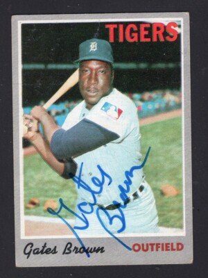 Gates Brown 1970 Topps Autographed Card #98 | eBay