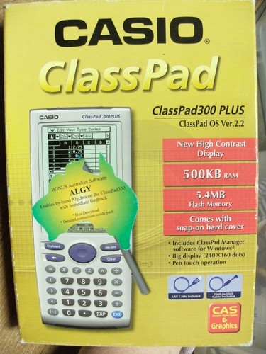 Tested working *no USB cable* Casio ClassPad 300 plus w/stylus ...