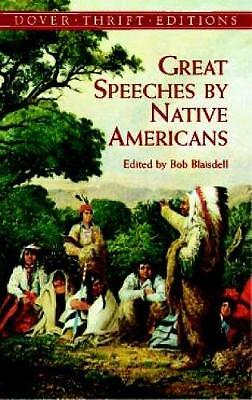 Great Speeches by Native Americans by Bob Blaisdell (Paperback, 2003 ...