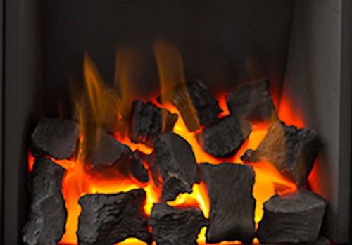 Inset Fire Tray Gas Fire VICTORIAN 16" New Living Flame Coals Coal 9 ...