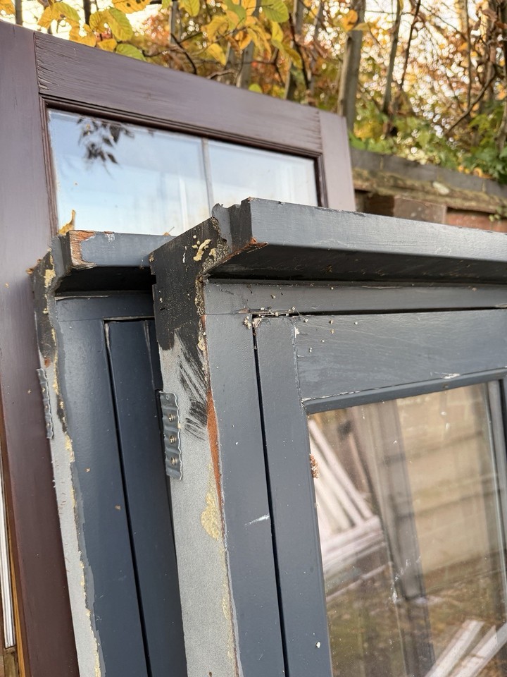 Hardwood Timber Double Glazed Window Push Out Reclaimed 925mm by 1720 ...