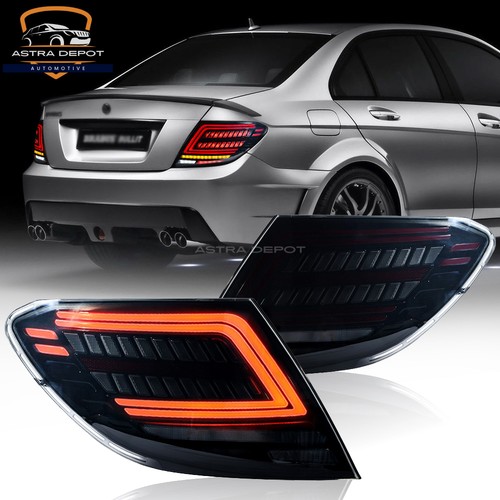 For 2007-2014 Mercedes W204 C180 C250 C300 C63 AMG LED Tail Light Smoke ...