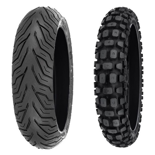 TYRE PAIR DELI TYRE 120/70-14 55S SC-109 + 110/80-18 58P SB-107 | eBay