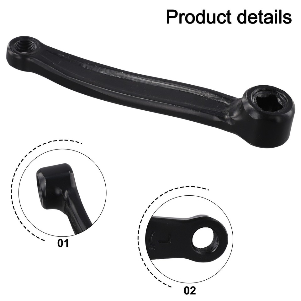 A Pair of 165mm Iron Crankset for Indoor Exercise Bikes with Square ...