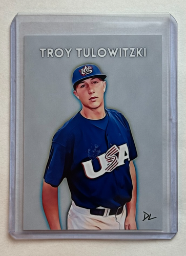 Troy Tulowitzki Limited Edition Artist Signed "Team USA" Trading Card 1 ...
