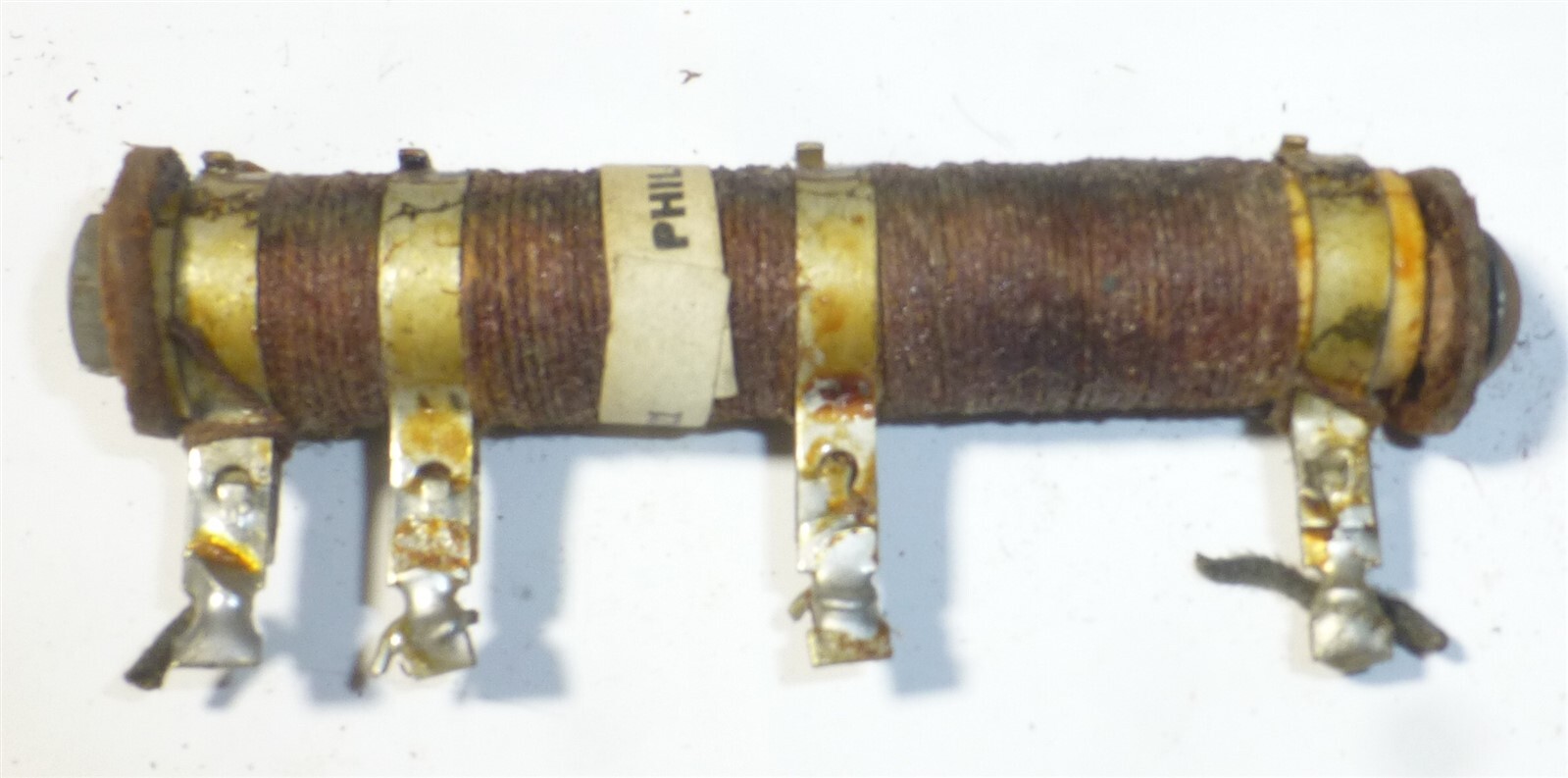 Philco vintage radio high wattage 4 terminal wire wound power resistor ...