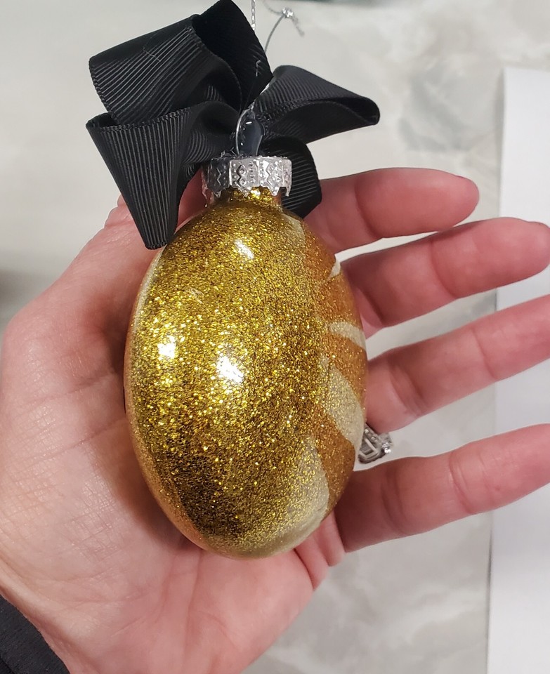 Personalized Christmas Ornament Gift Name Glitter Tree Bulb Secret ...
