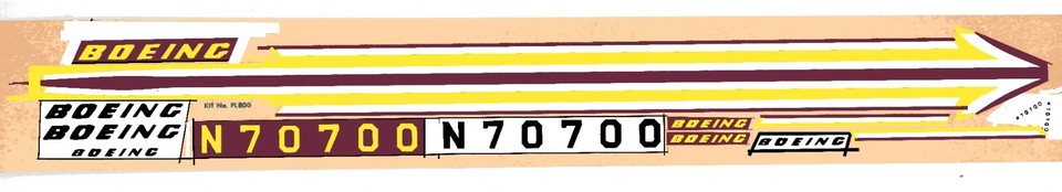 REPRO AIRLINER DECALS ONLY: AURORA COMET LINDBERG NITTO MONOGRAM REVELL ...