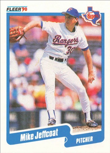 1990 Fleer Baseball Mike Jeffcoat Texas Rangers #302 | eBay