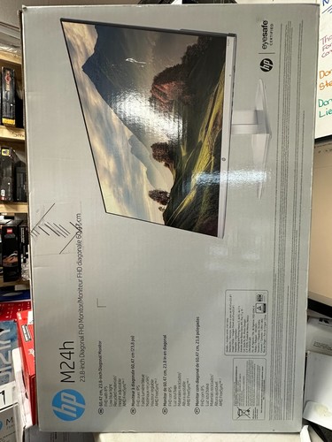 HP M24h 24" FHD IPS LED Monitor - Black/Silver NEW!!! 197029465665 | eBay
