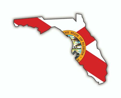 Vinyl Decal Florida State Flag sticker car window bumper | eBay