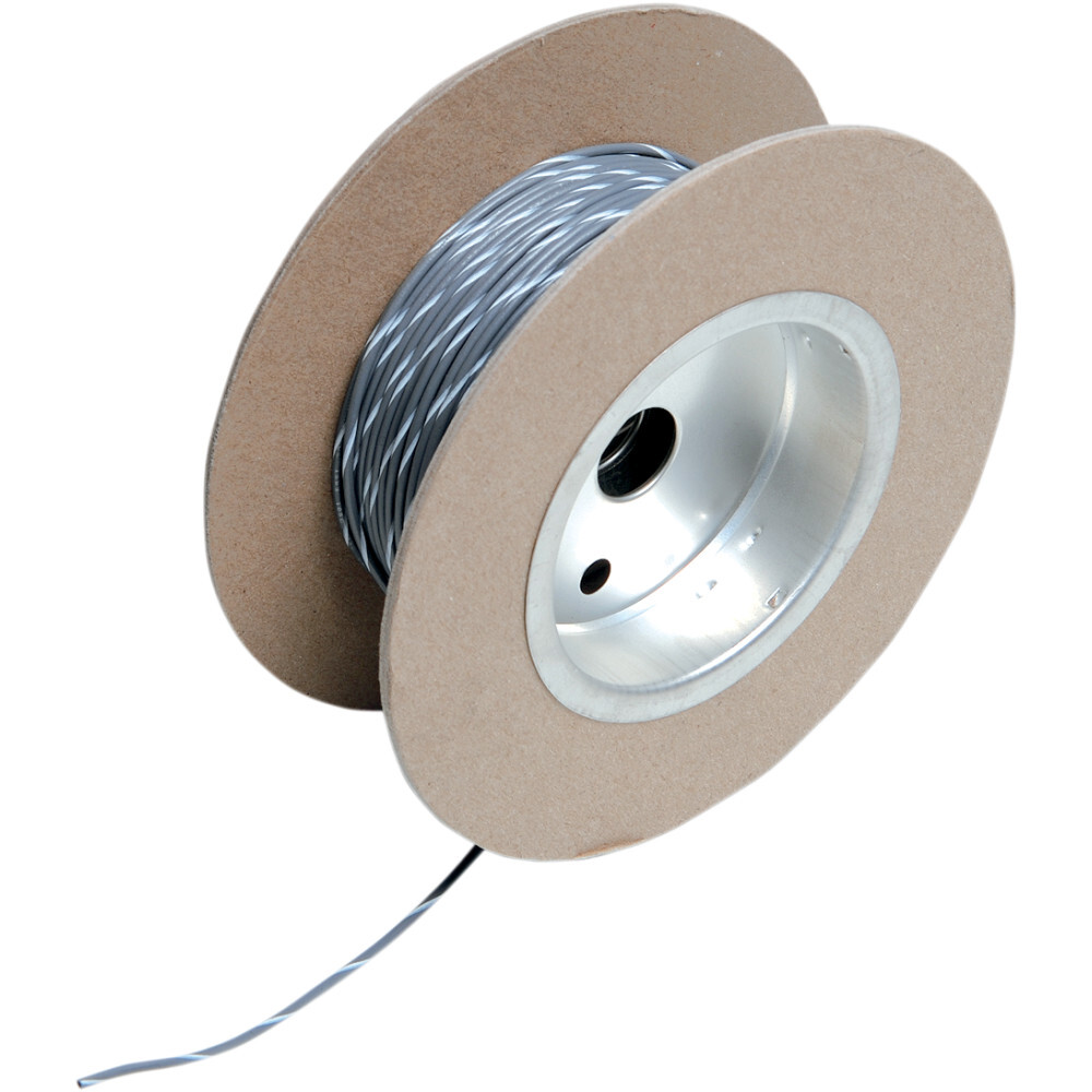 Namz 100' Wire Spool - 18 Gauge - Gray/White | NWR-89-100 | eBay