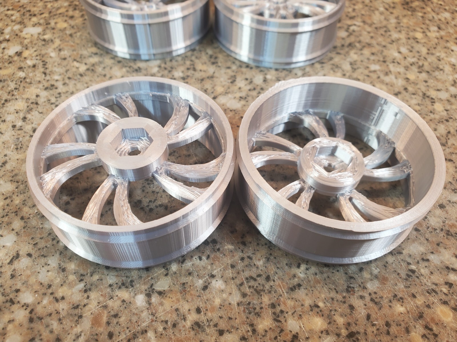 3d Printed 1:10 RC Car Staggered Swoosh Wheels Fits Redcat 26ers Tires ...