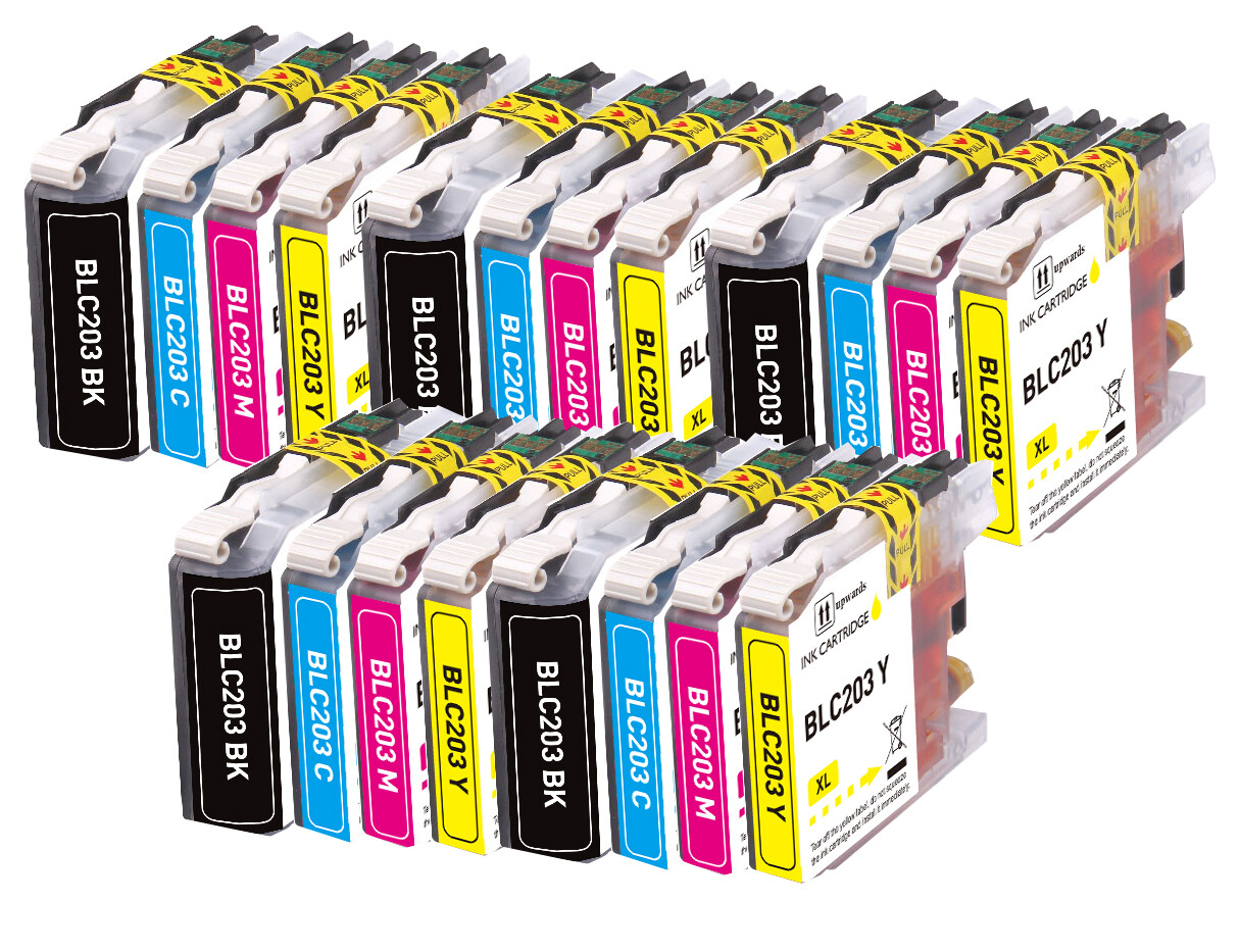 Ink Jet Cartridges fits Brother LC203XL LC201 MFC-J460DW MFC-J480DW MFC ...