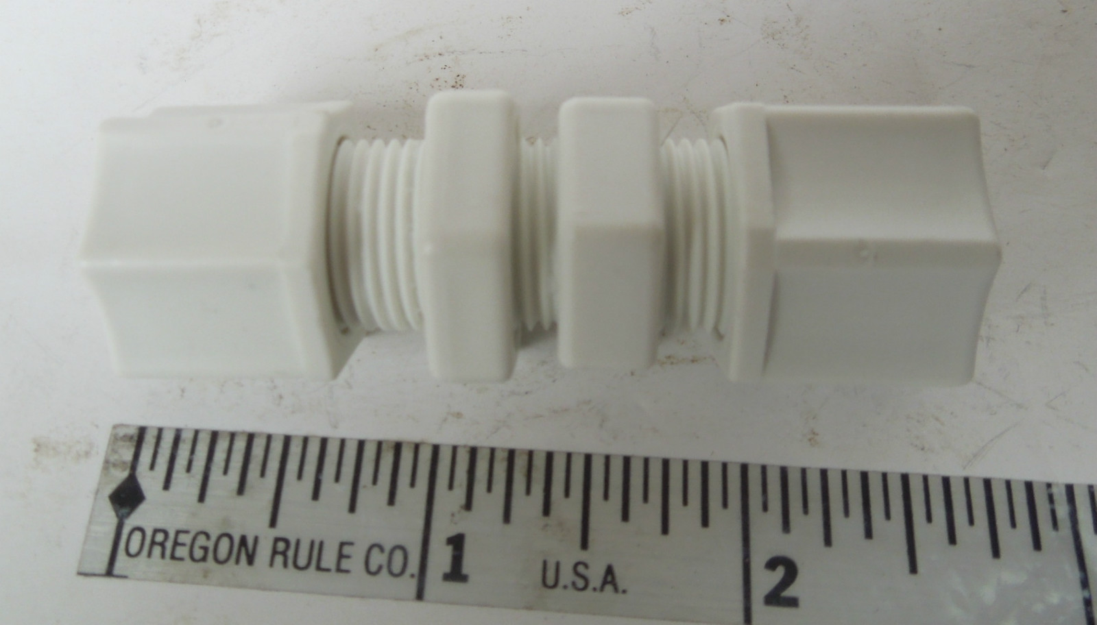 Jaco Nylon Bulkhead Union Tube And Hose Fitting 3/8" O.D. 20-6/N-O lot ...