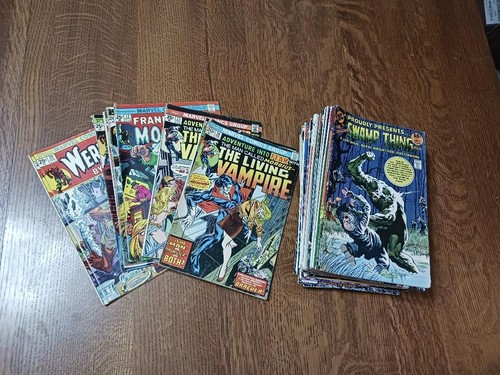 Lot of 41 Marvel Tomb Of Dracula, Swamp Thing, Mummy, Frankenstein ...
