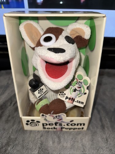 Vintage Pets.com Sock Puppet Dog Mascot with Microphone – mint, never ...