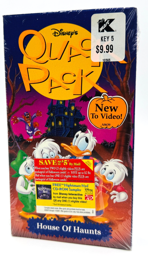 Disney's Quack Pack House of Haunts Donald & Nephews VHS BRAND NEW ...