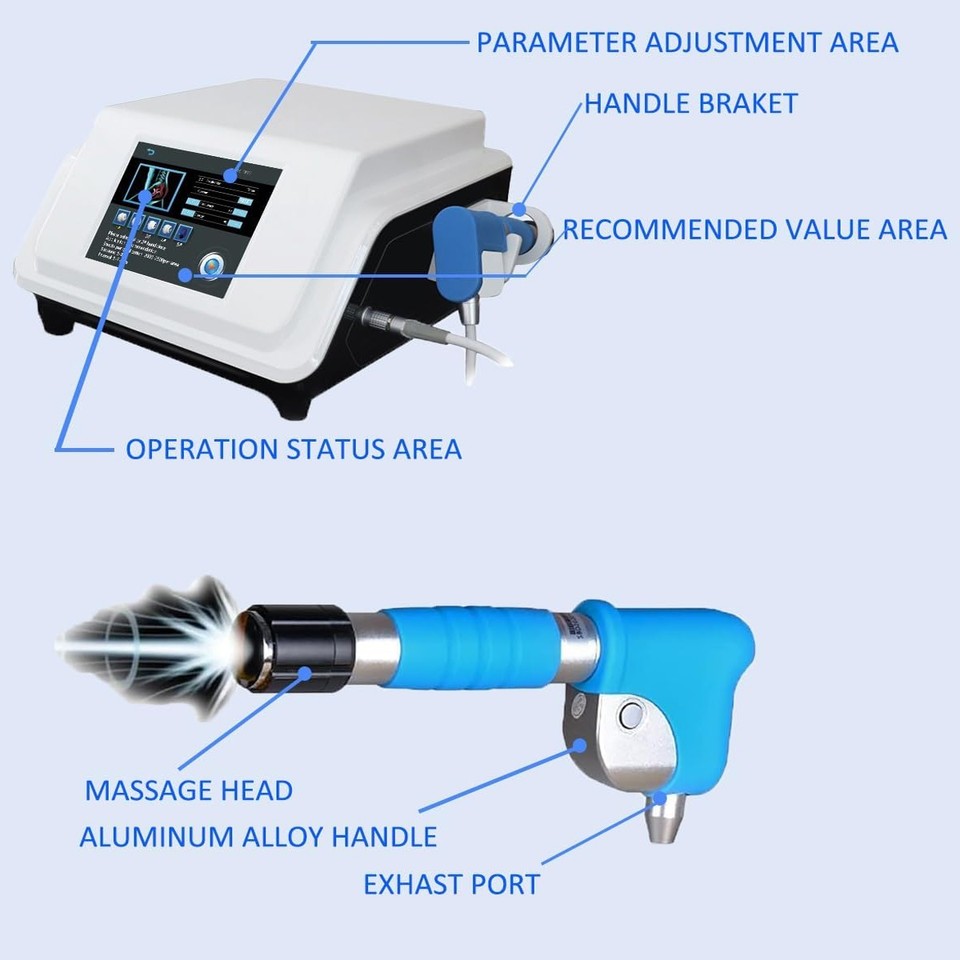 Shockwave Therapy Machine Radial Pneumatic Shock Wave ED Treatment Pain ...