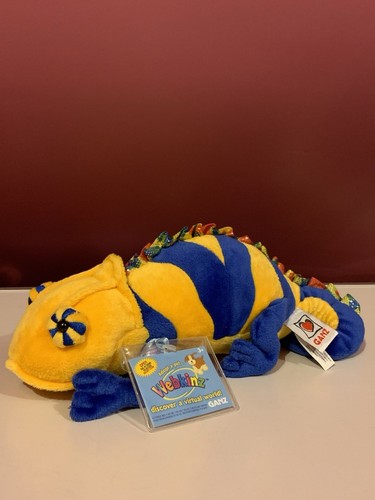 Brand New Blue And Yellow Chameleon Webkinz ~ Ganz~ With Un-used Sealed ...