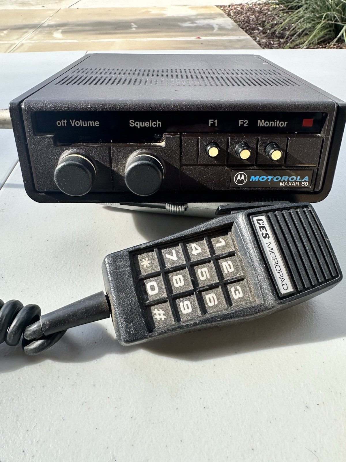Motorola Maxar 80 Mobile Radio w/ CES Micropad DTMF Keypad – Vintage | eBay