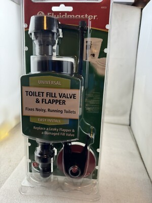 Fluidmaster Universal Toilet Fill Valve & Flapper 400CR New in Package ...