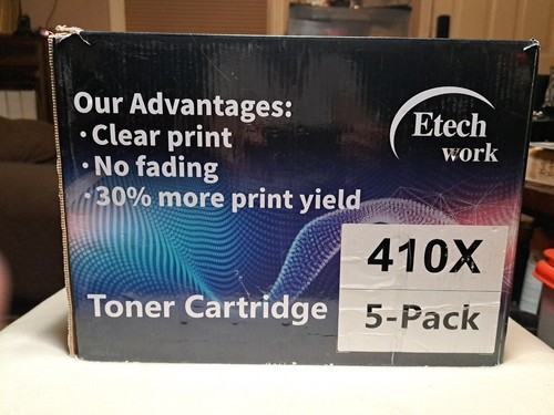 Etechwork 410X Laser Toner 5 Pack 300/400 CF410X CF411 CF412 CF413 | eBay