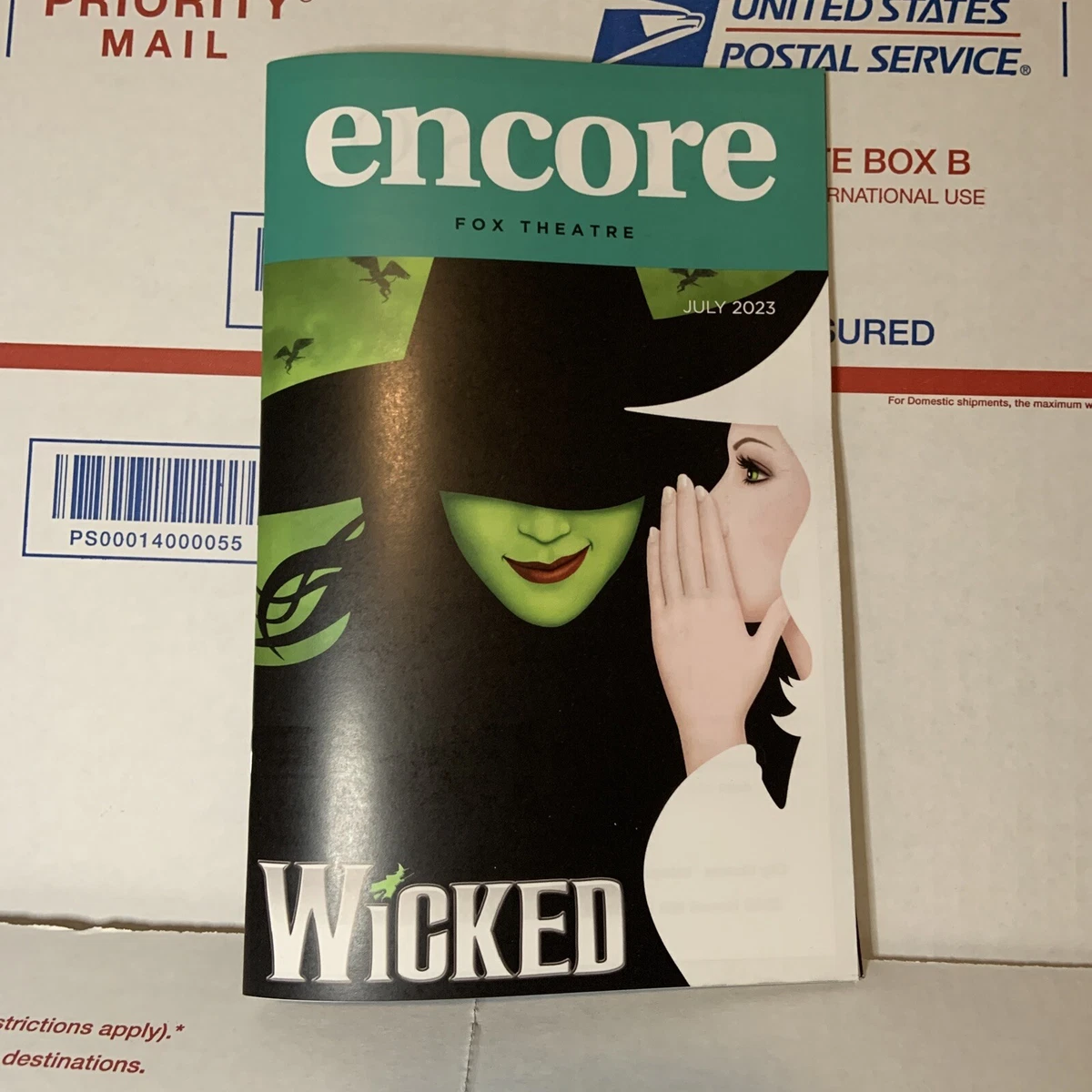 Wicked Playbill Inside
