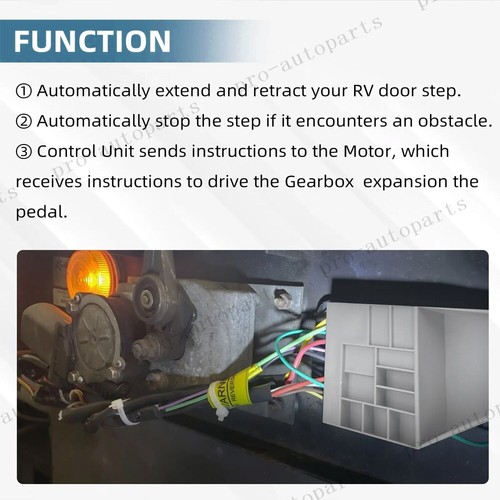 For Lippert Kwikee RV Step Motor 676061 &Gear Box 379160 &Control Unit ...