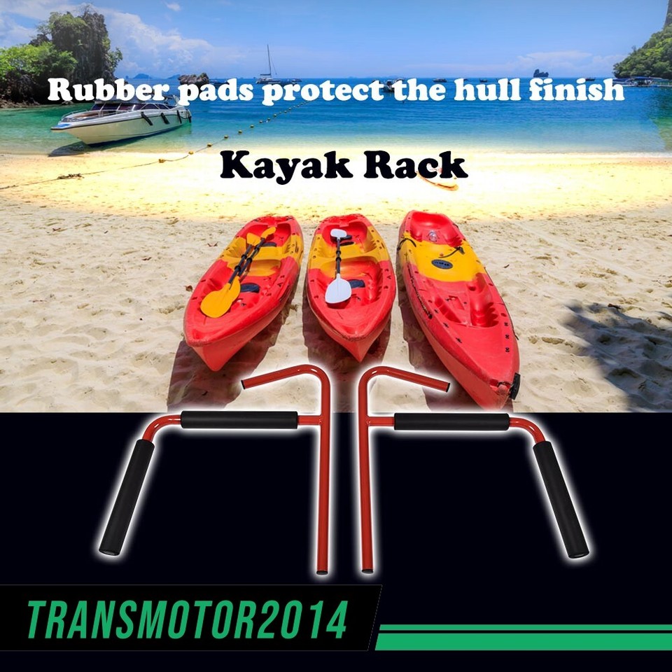 4Pcs Kayak Storage Wall Mount Hanger Rack for Canoe Paddle Kayak ...